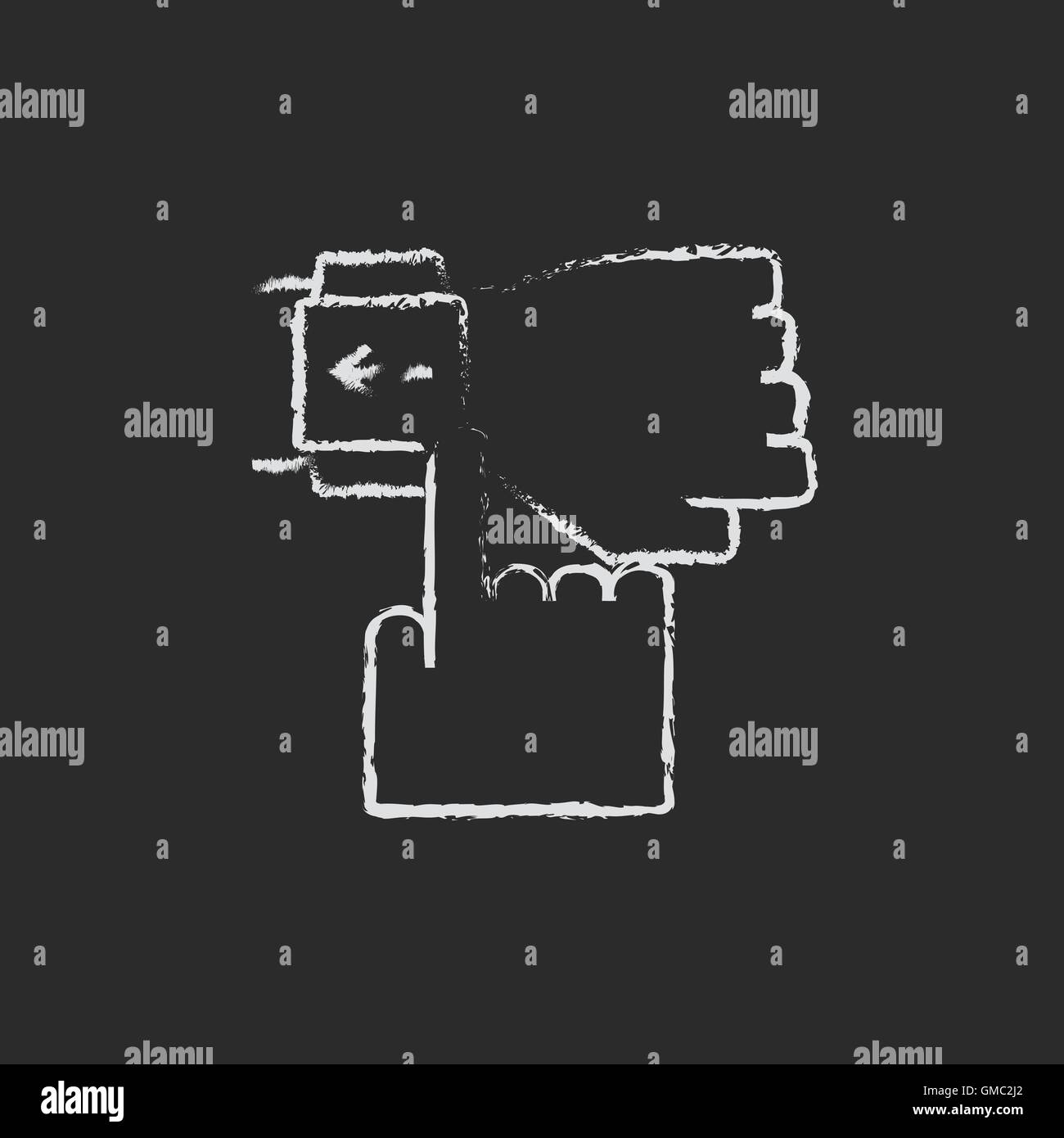 Smartwatch vector icon modern Black and White Stock Photos & Images - Alamy