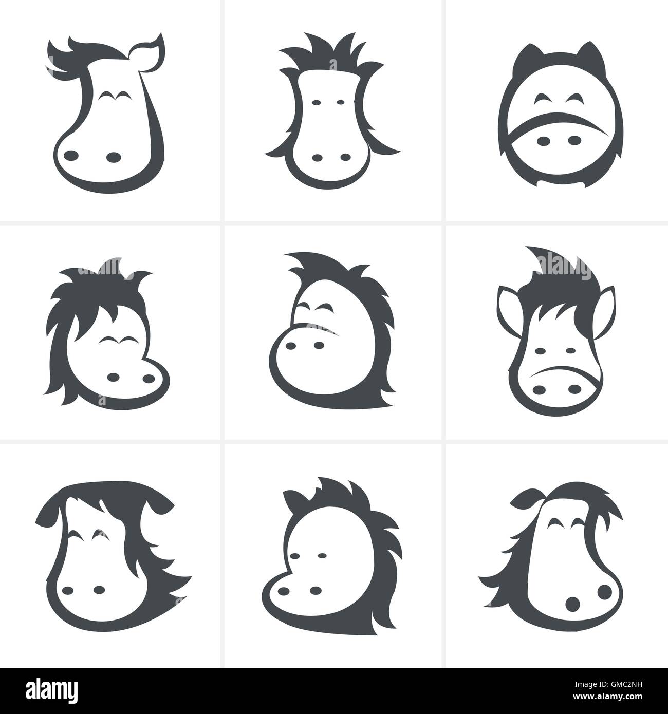 Horse outline Cut Out Stock Images & Pictures - Alamy