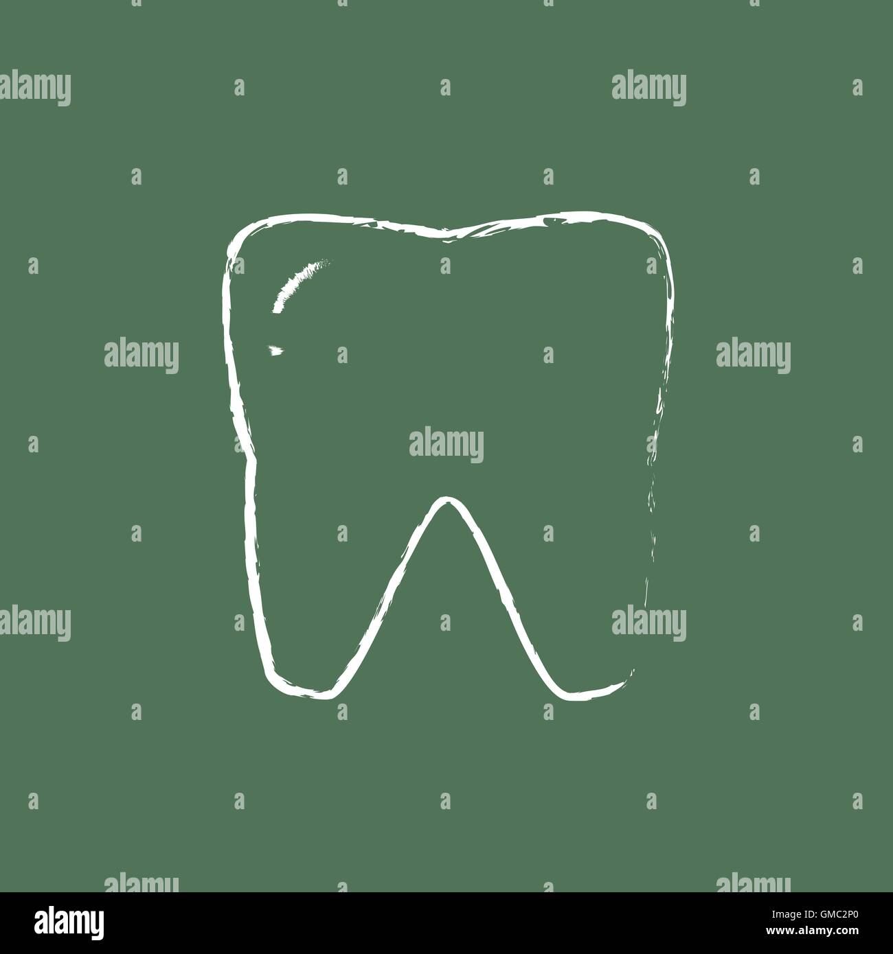 Tooth icon in flat Stock Vector Images - Alamy