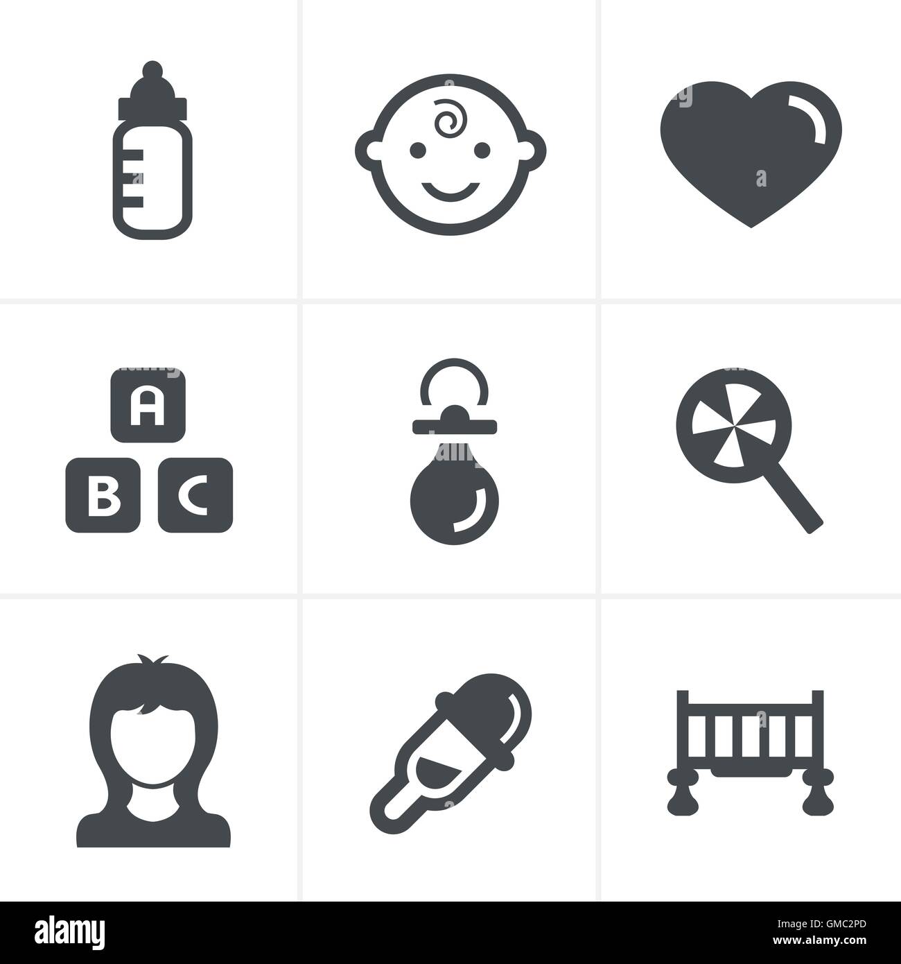 Baby Icons Set, Vector Design Stock Vector Image & Art - Alamy