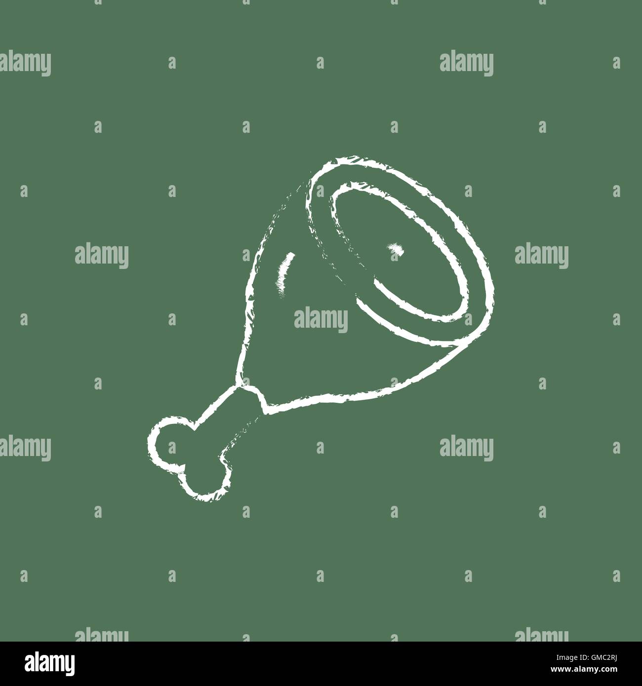 Hand drawn chicken leg Stock Vector Images - Alamy