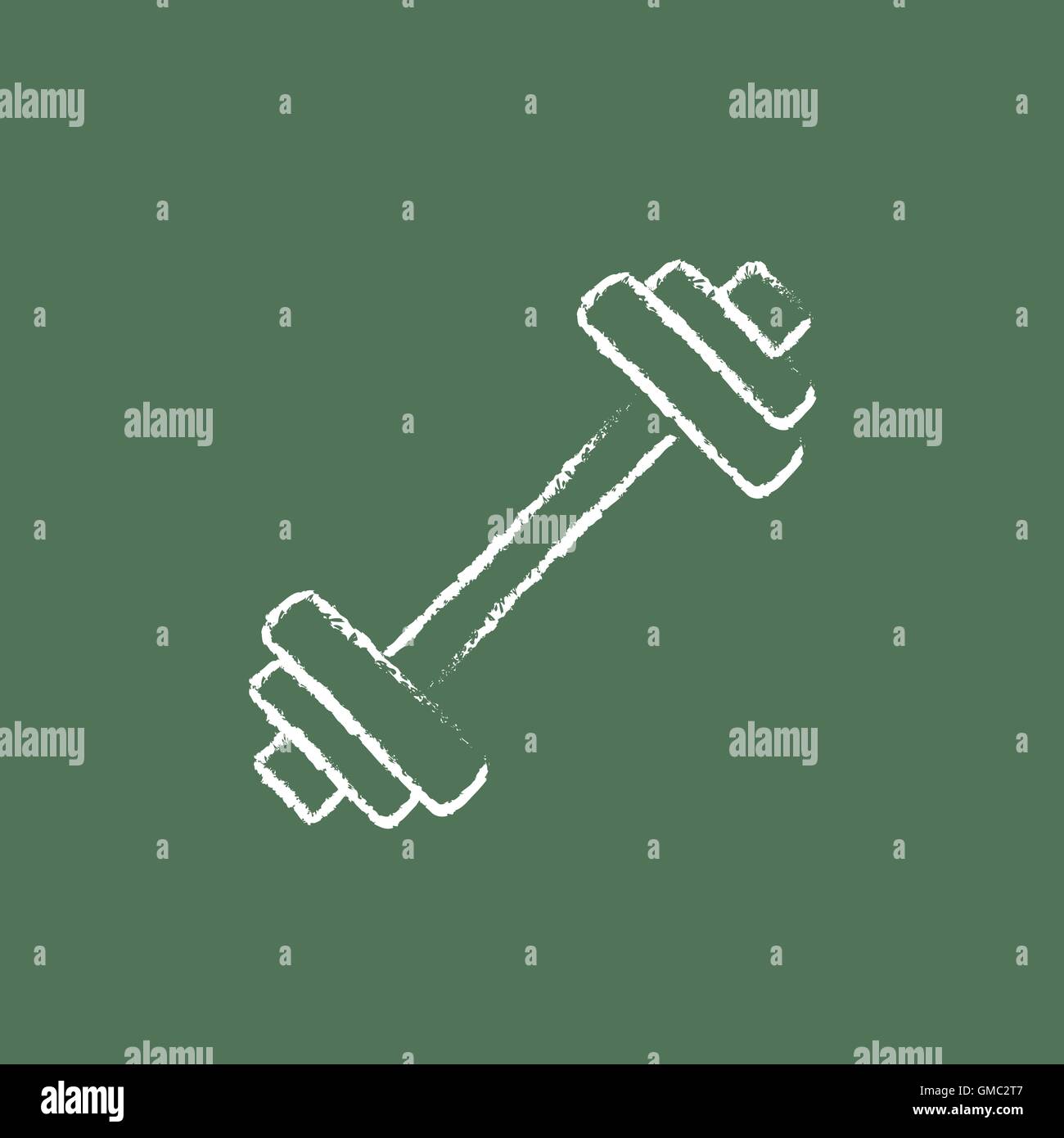 Dumbbell in strong hand Stock Vector Images - Alamy