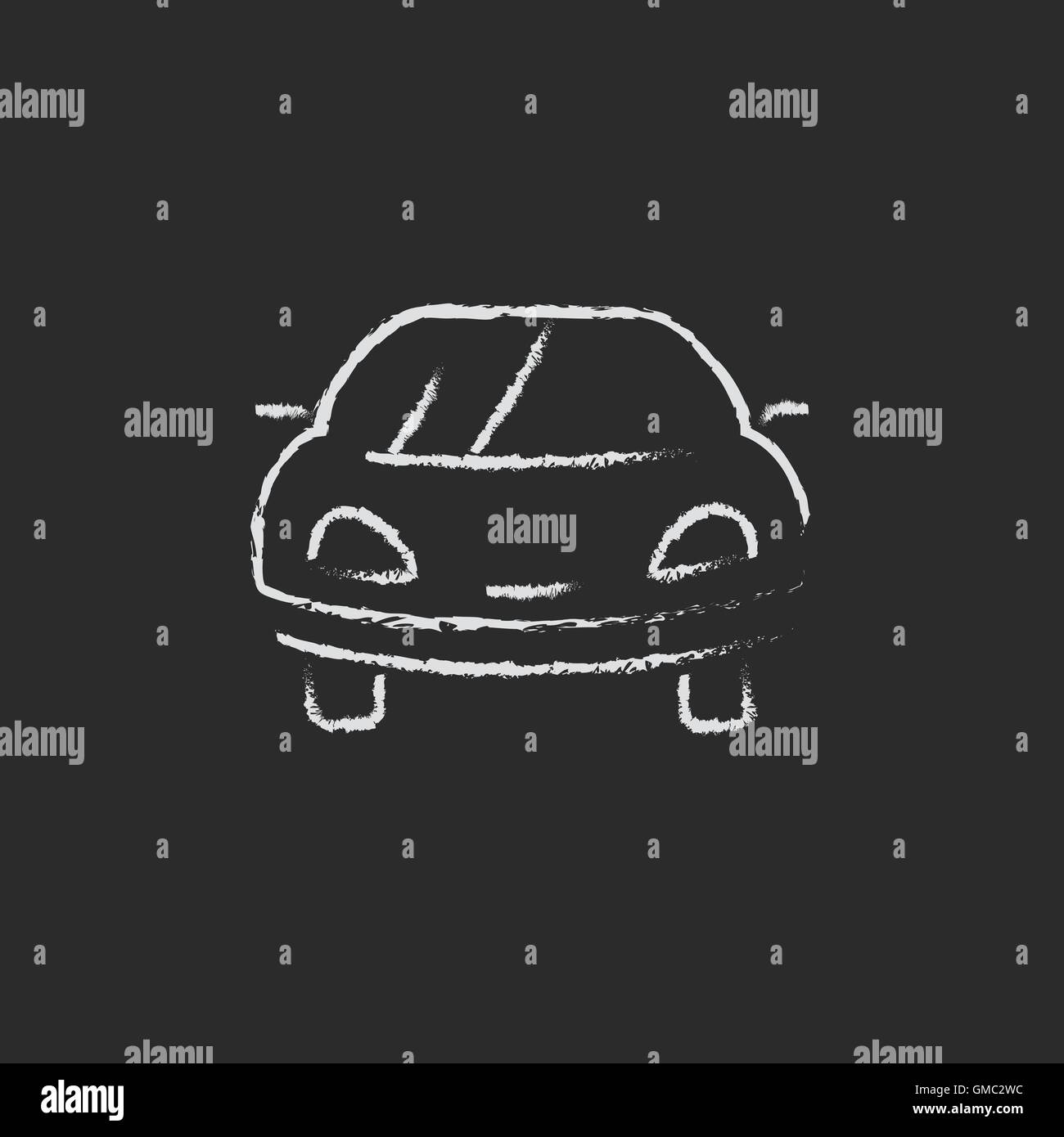 Car icon drawn in chalk Stock Vector Image & Art - Alamy