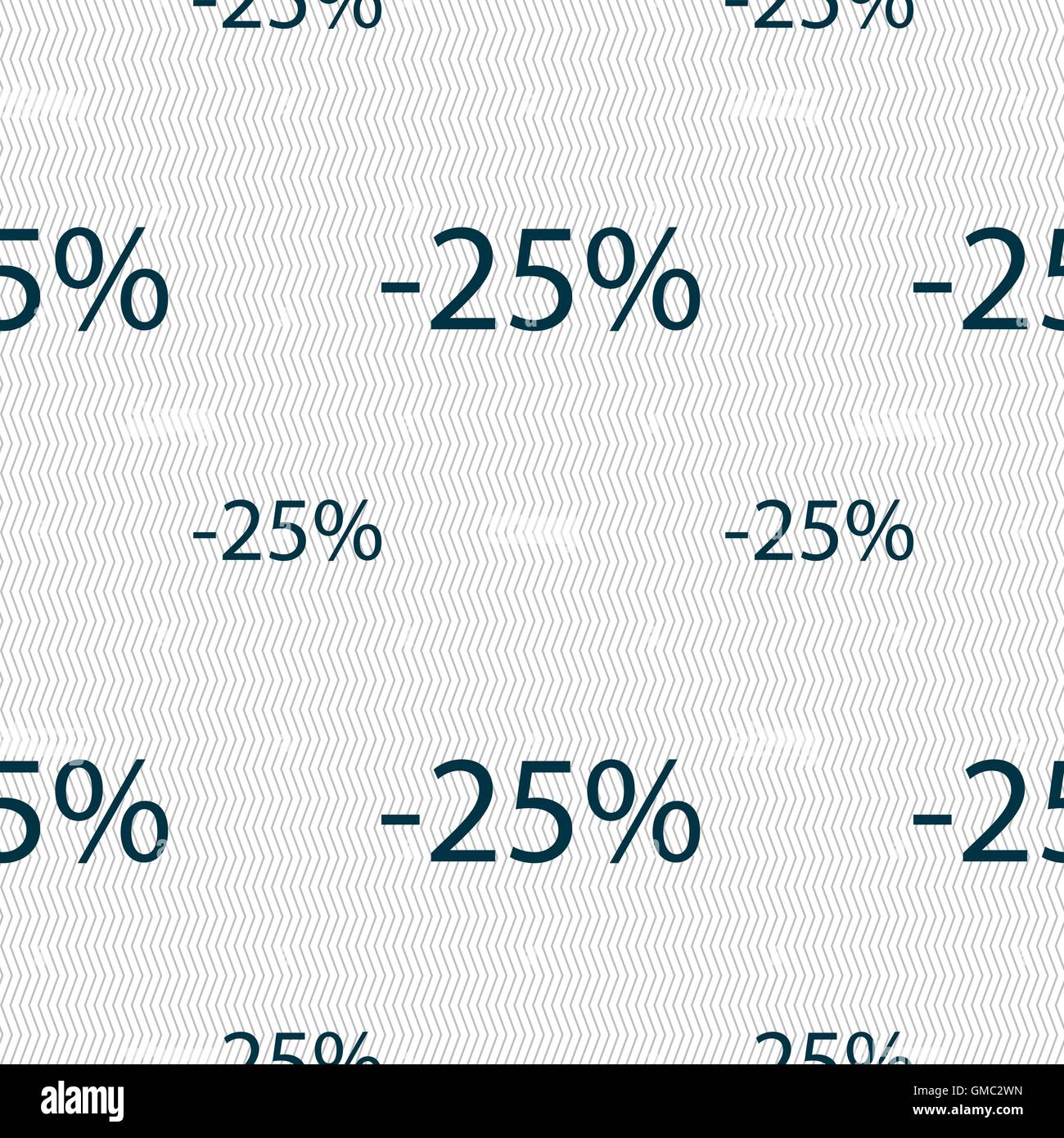 25 percent discount sign icon hi-res stock photography and images - Alamy