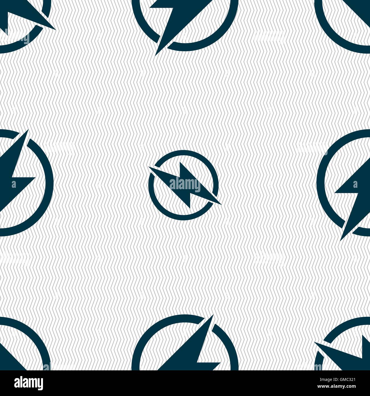 Photo flash sign icon. Lightning symbol. Seamless abstract background ...