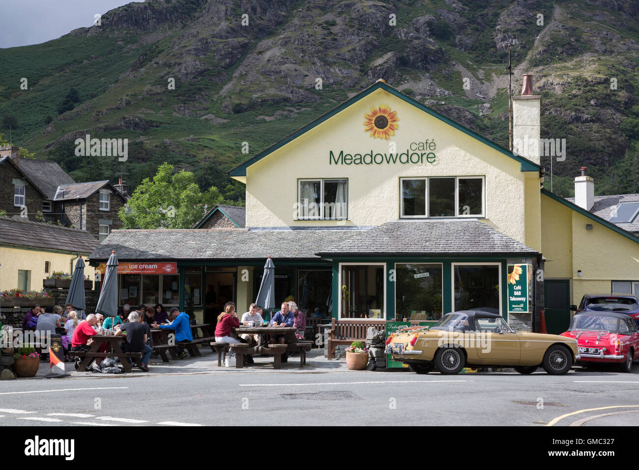 Meadowdore Cafe, Coniston, Lake District; England; UK Stock Photo - Alamy