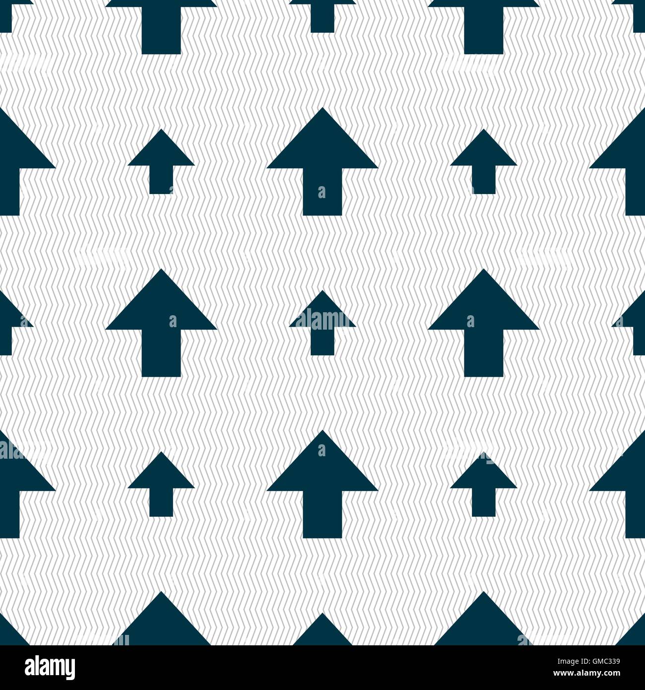 This side up sign icon. Fragile package symbol. Seamless abstract ...