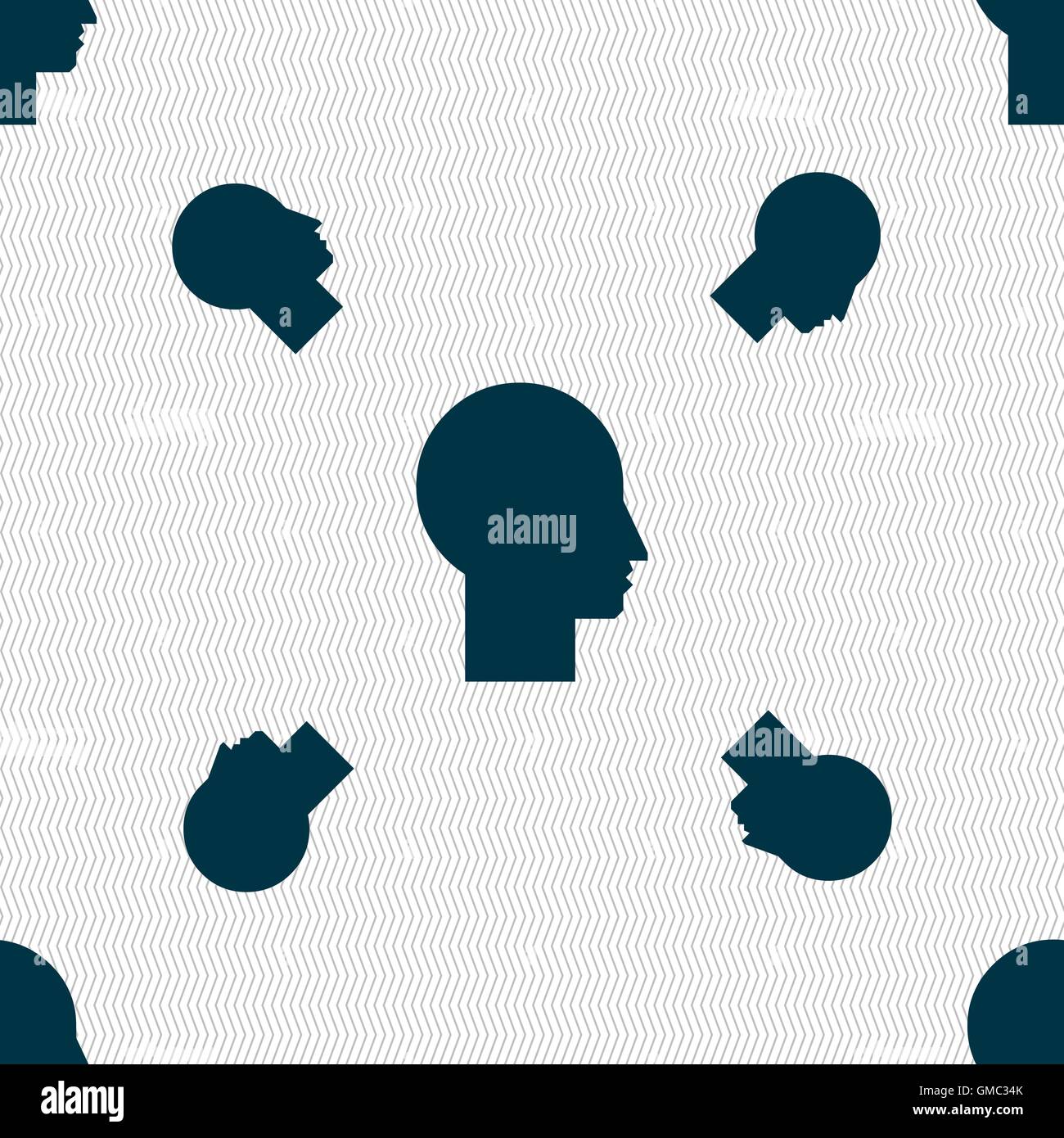 User sign icon. Person symbol. Set colourful buttons. Seamless pattern ...