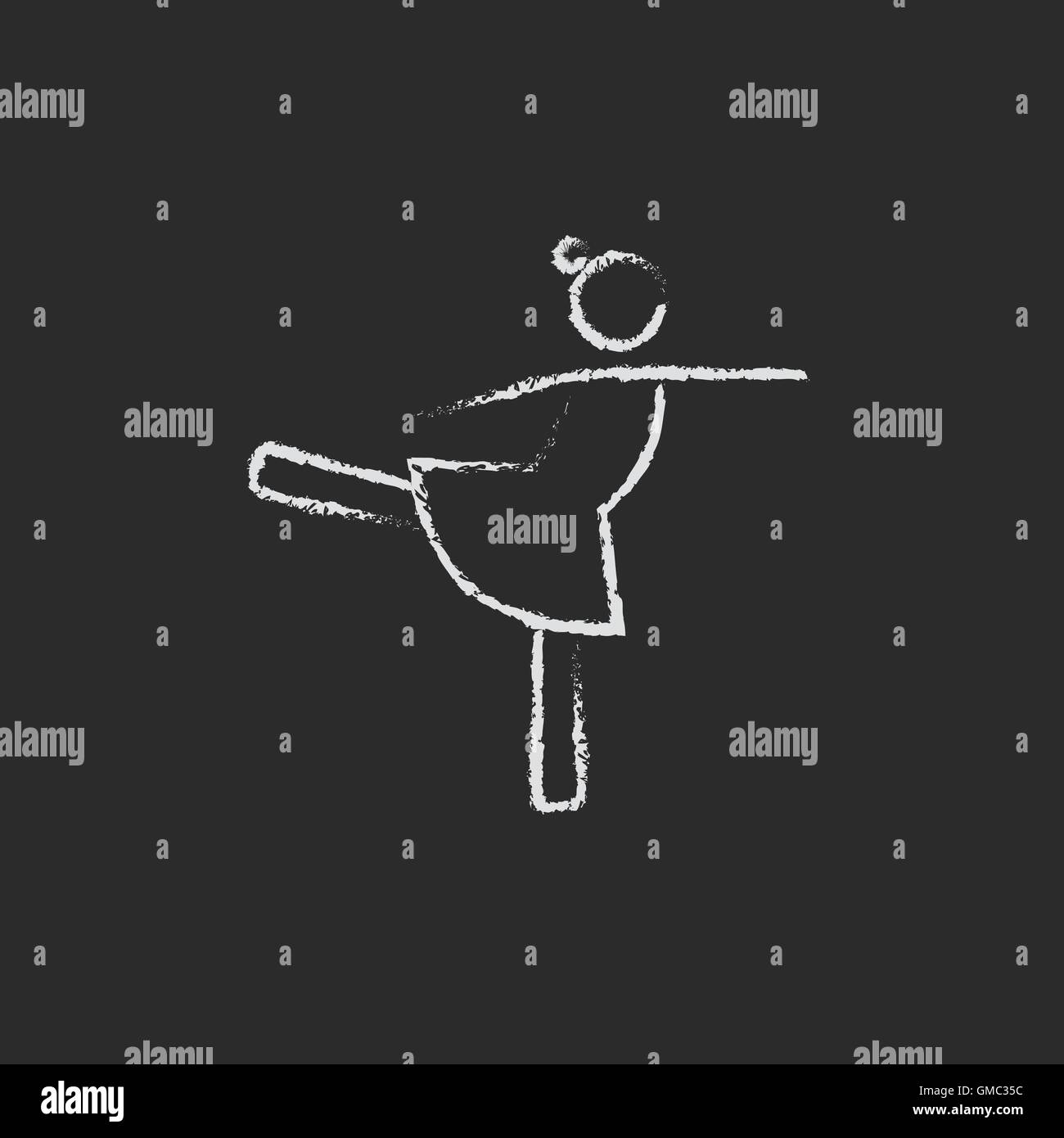 Ballerina dancer icon outline Stock Vector Images - Alamy