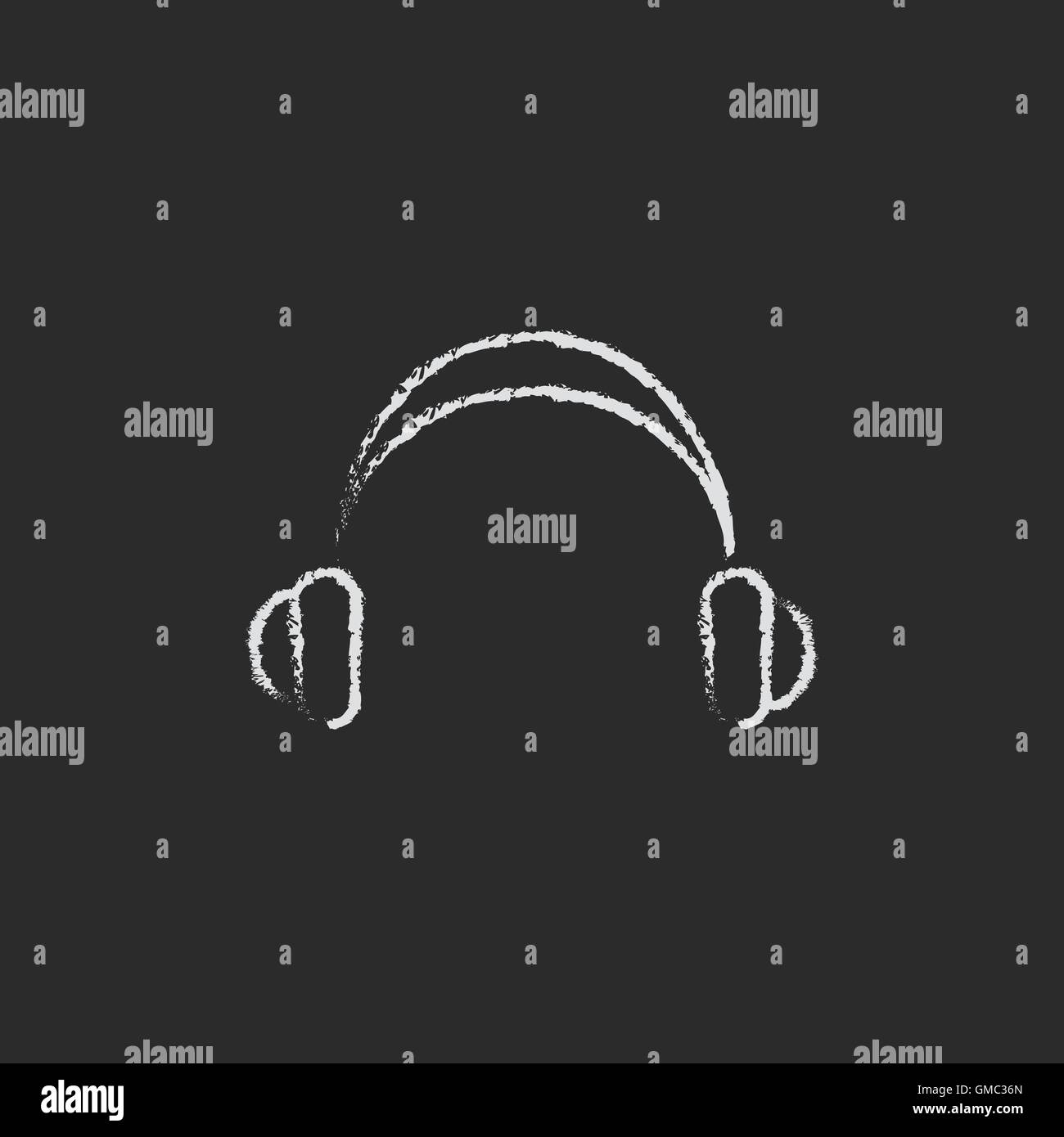 Headphone icon in flat Stock Vector Images - Alamy