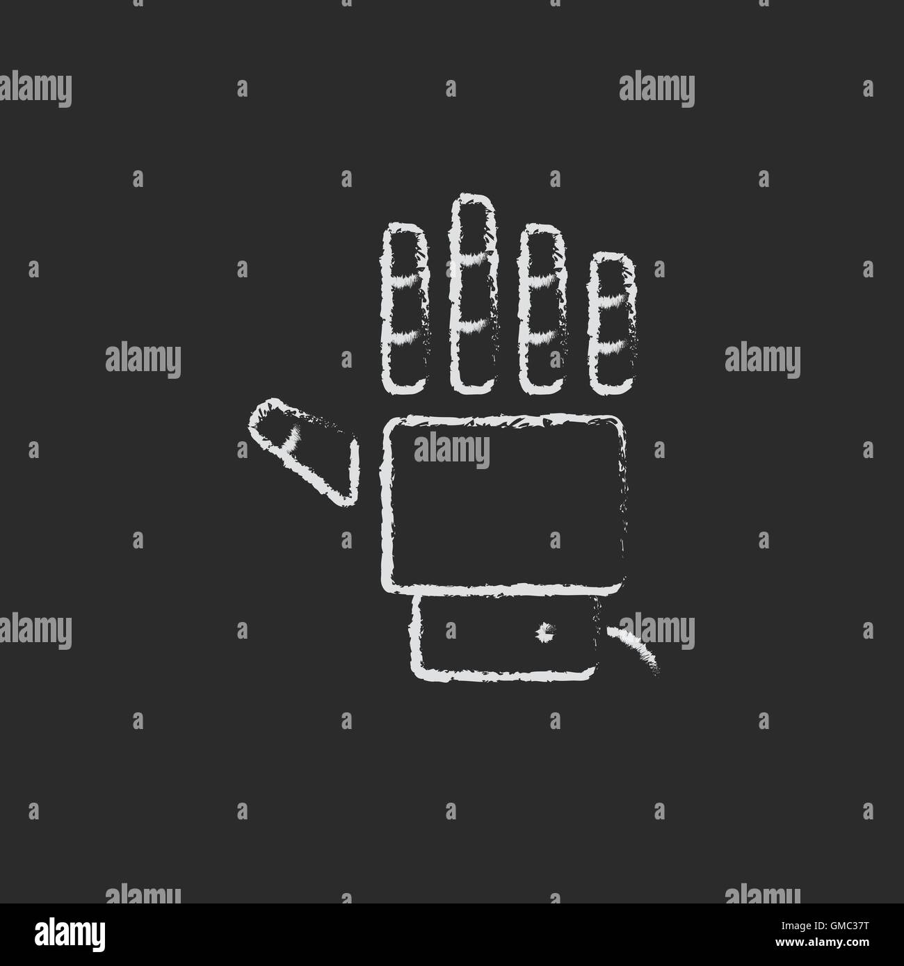 Illustration robot icon in Stock Vector Images - Alamy