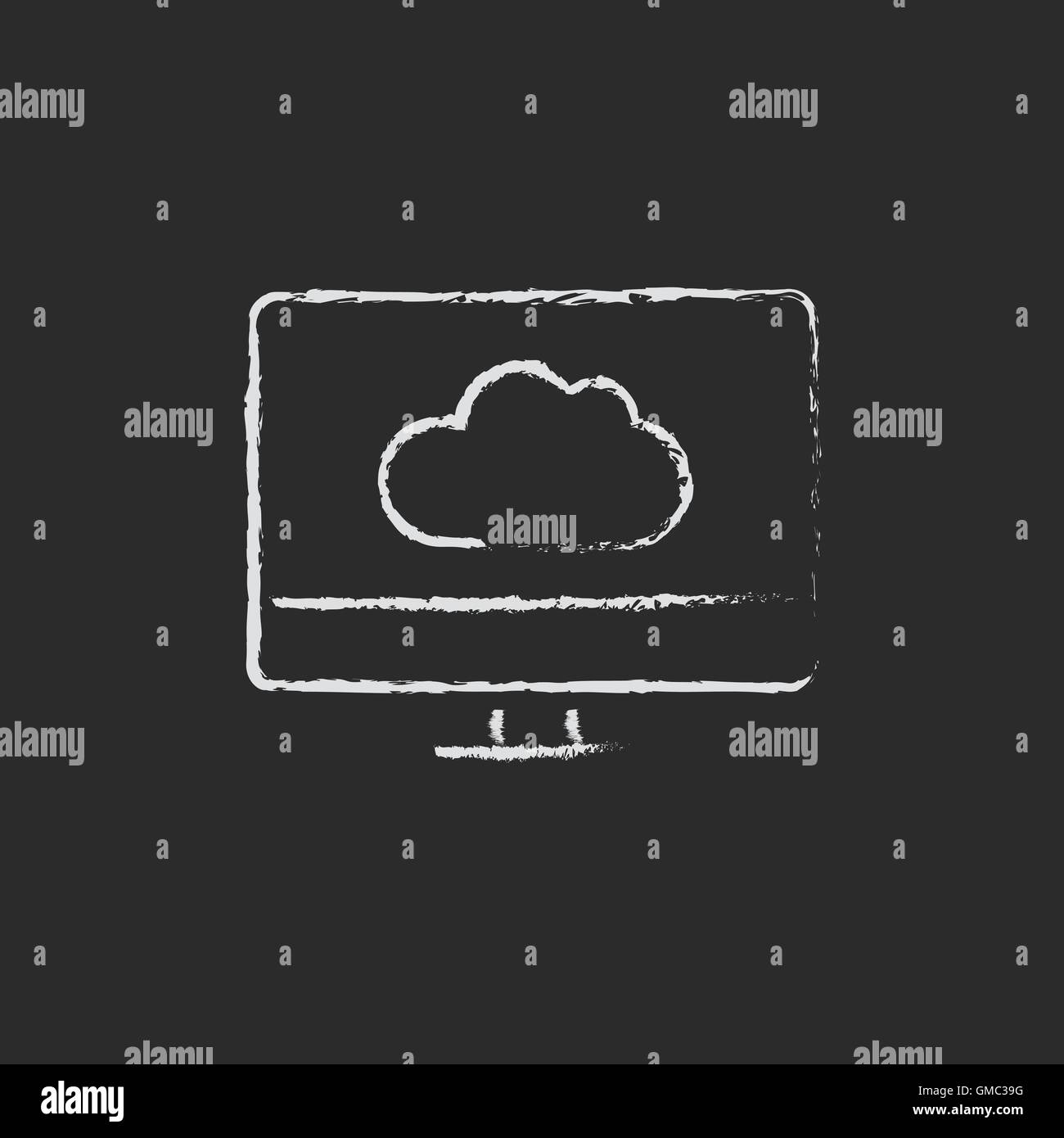Monitor draw illustration Stock Vector Images - Alamy