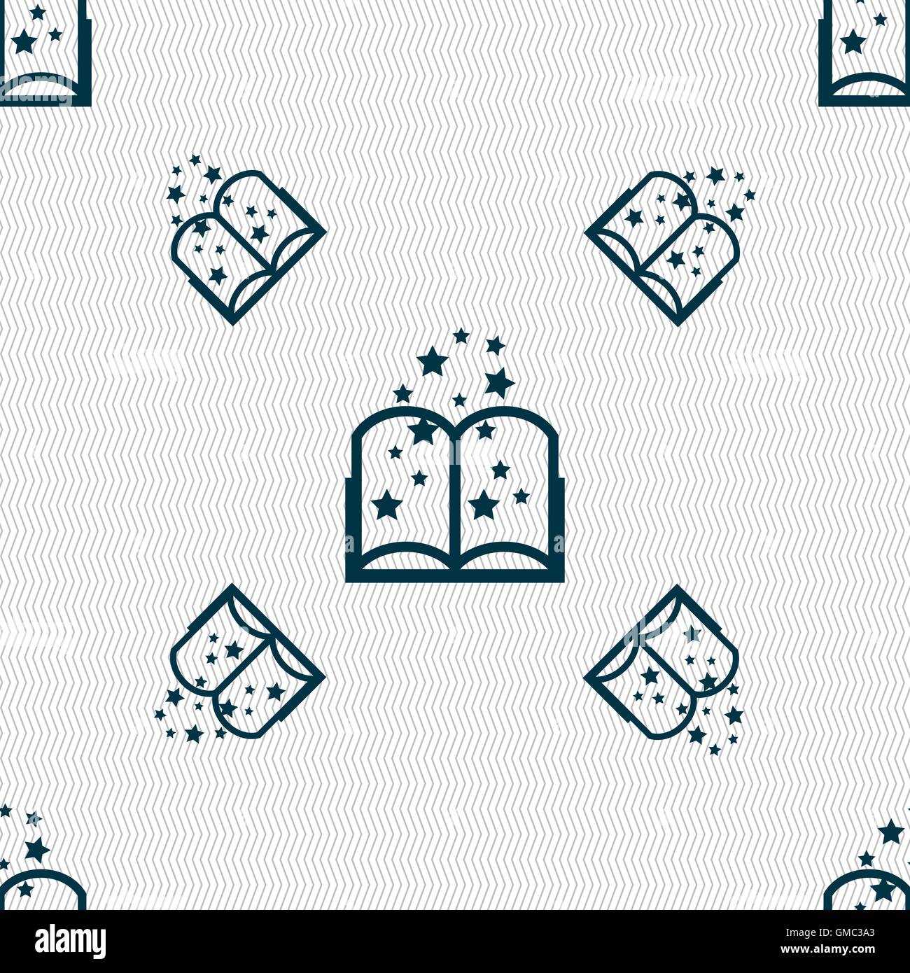 Magic book sign icon hi-res stock photography and images - Alamy