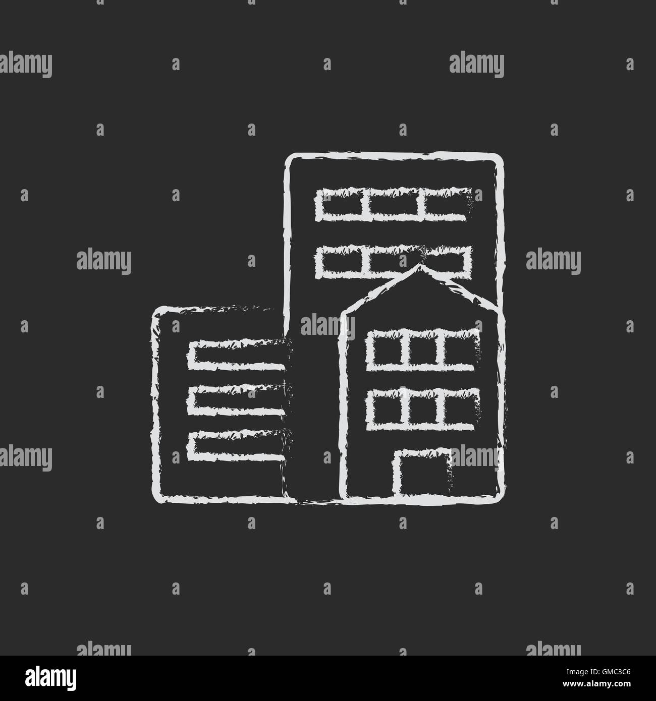 Modern tall buildings in Stock Vector Images - Alamy