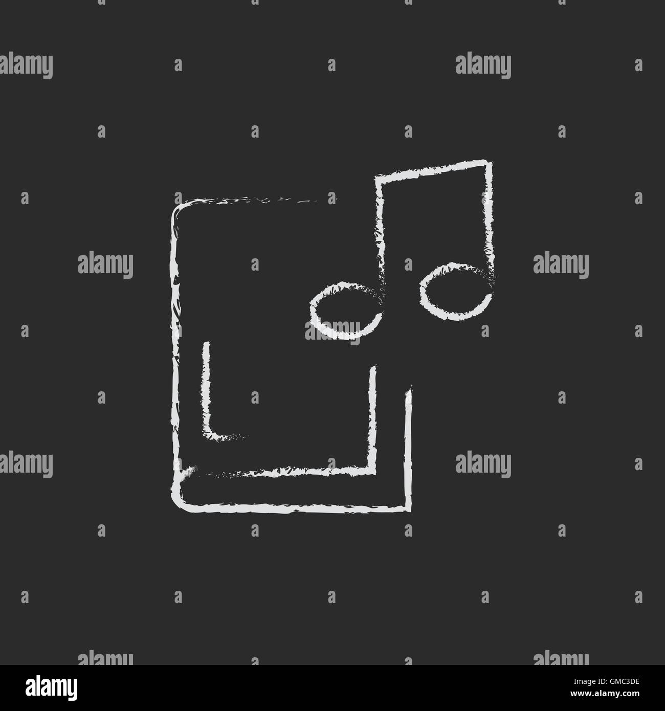 Music note background in Stock Vector Images - Alamy