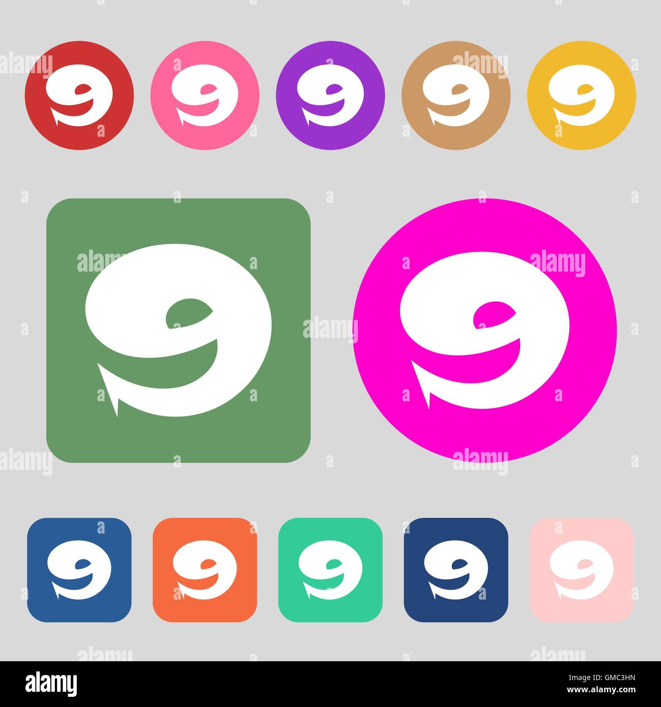 Number 9 buttons hi-res stock photography and images - Alamy