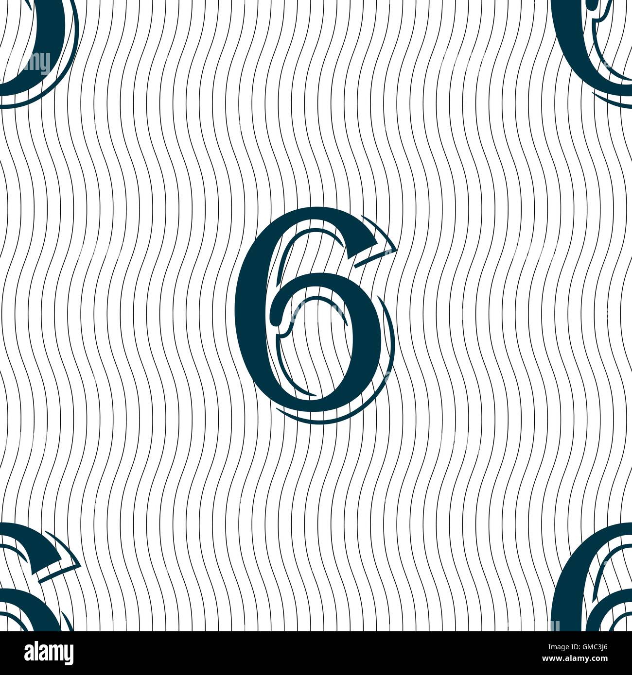 Number 6 logo hi-res stock photography and images - Alamy