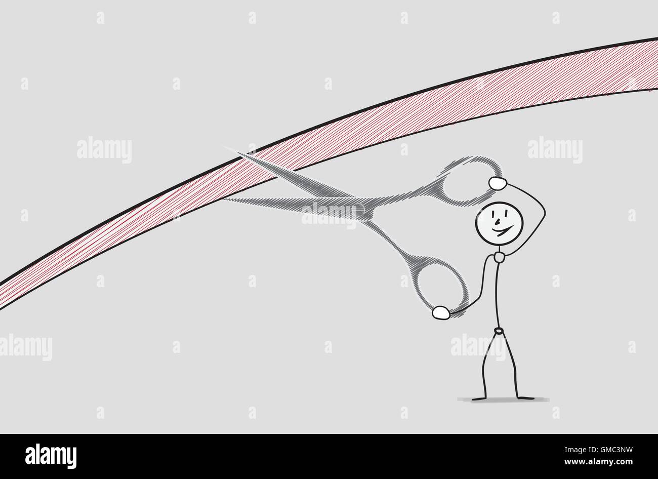 Garden cutting man Stock Vector Images - Alamy