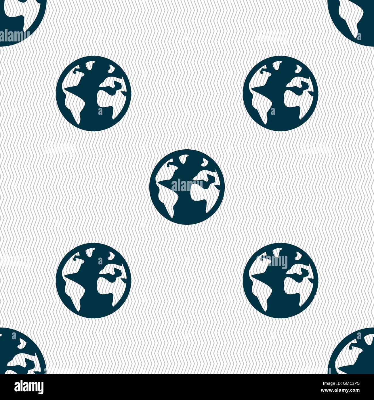 Globe sign icon. World map geography symbol. Globes on stand for ...