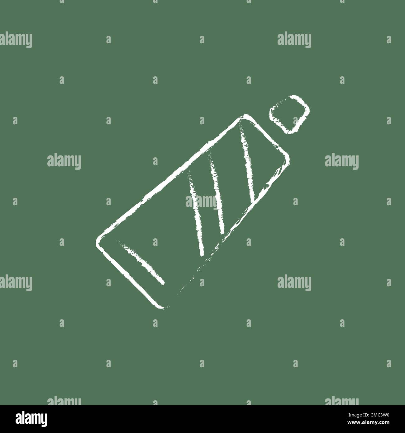 Toothpaste tube flat white Stock Vector Images - Alamy