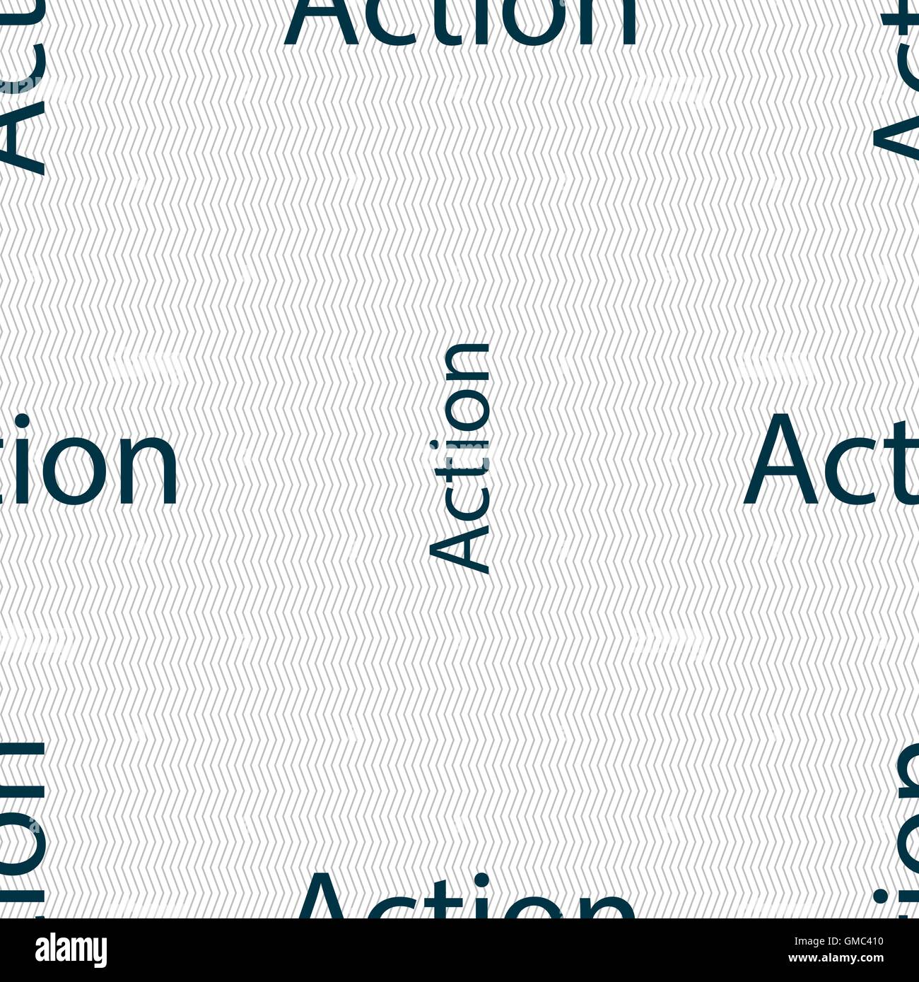Action sign icon. Motivation button with arrow. Seamless abstract ...