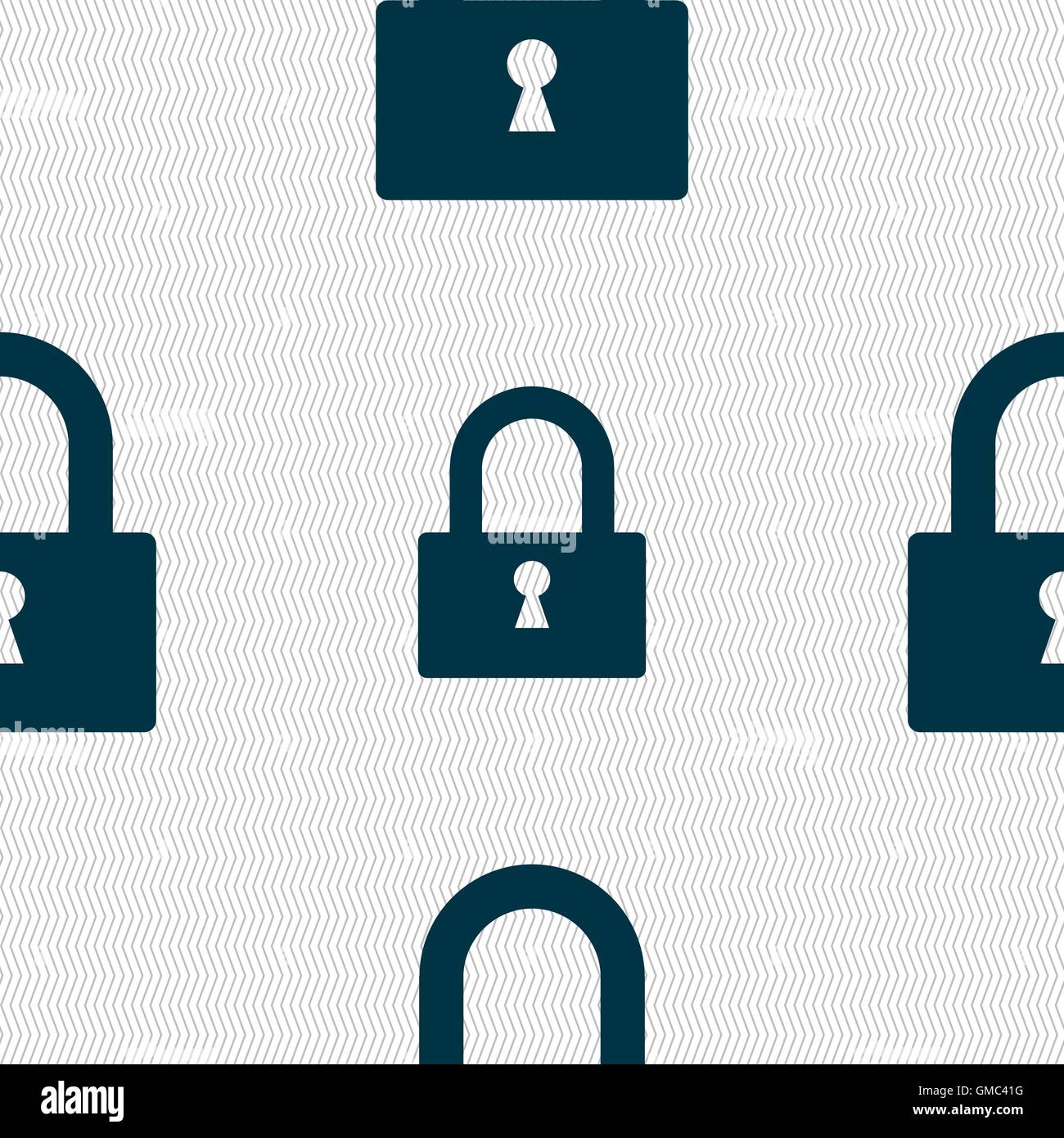Lock sign icon. Locker symbol. Seamless abstract background with ...