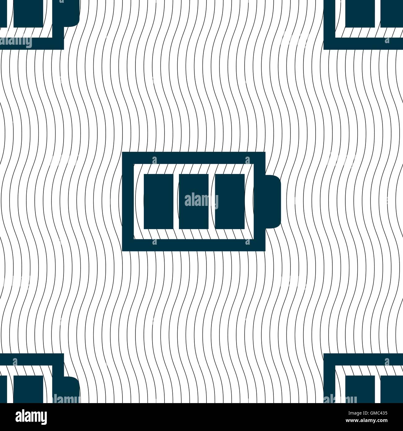 Battery fully charged sign icon. Electricity symbol. Seamless pattern ...