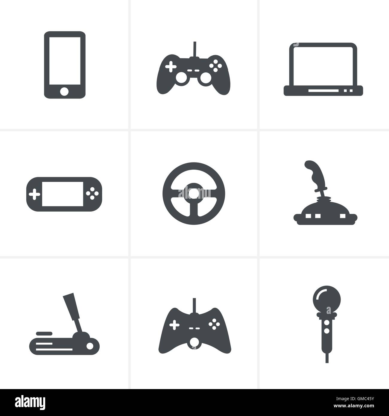 Video game icons hi-res stock photography and images - Alamy