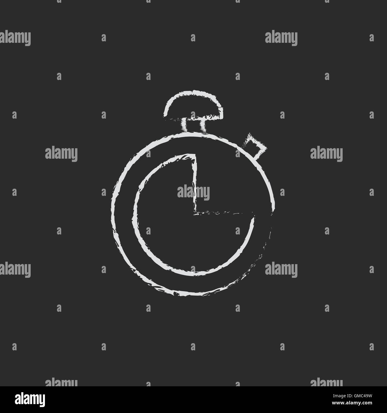 Stopwatch icon drawn in chalk Stock Vector Image & Art - Alamy