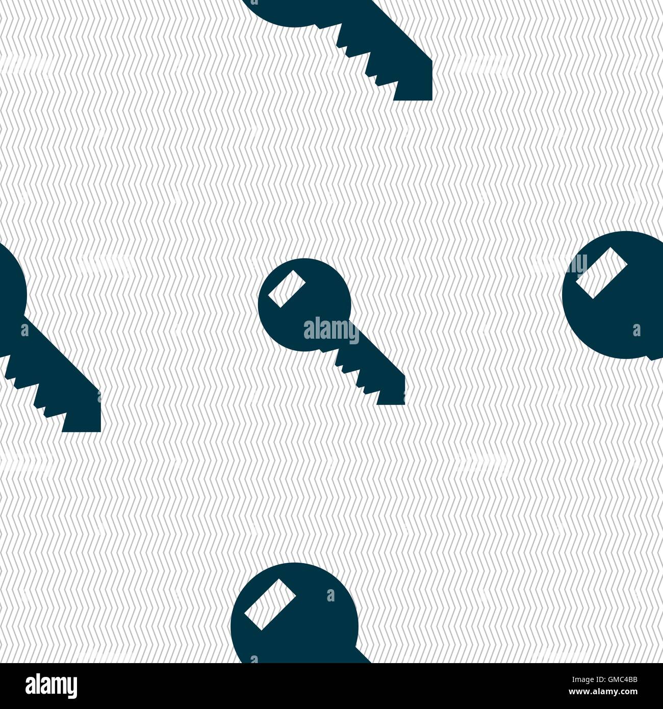 Key sign icon. Unlock tool symbol.. Seamless abstract background with ...