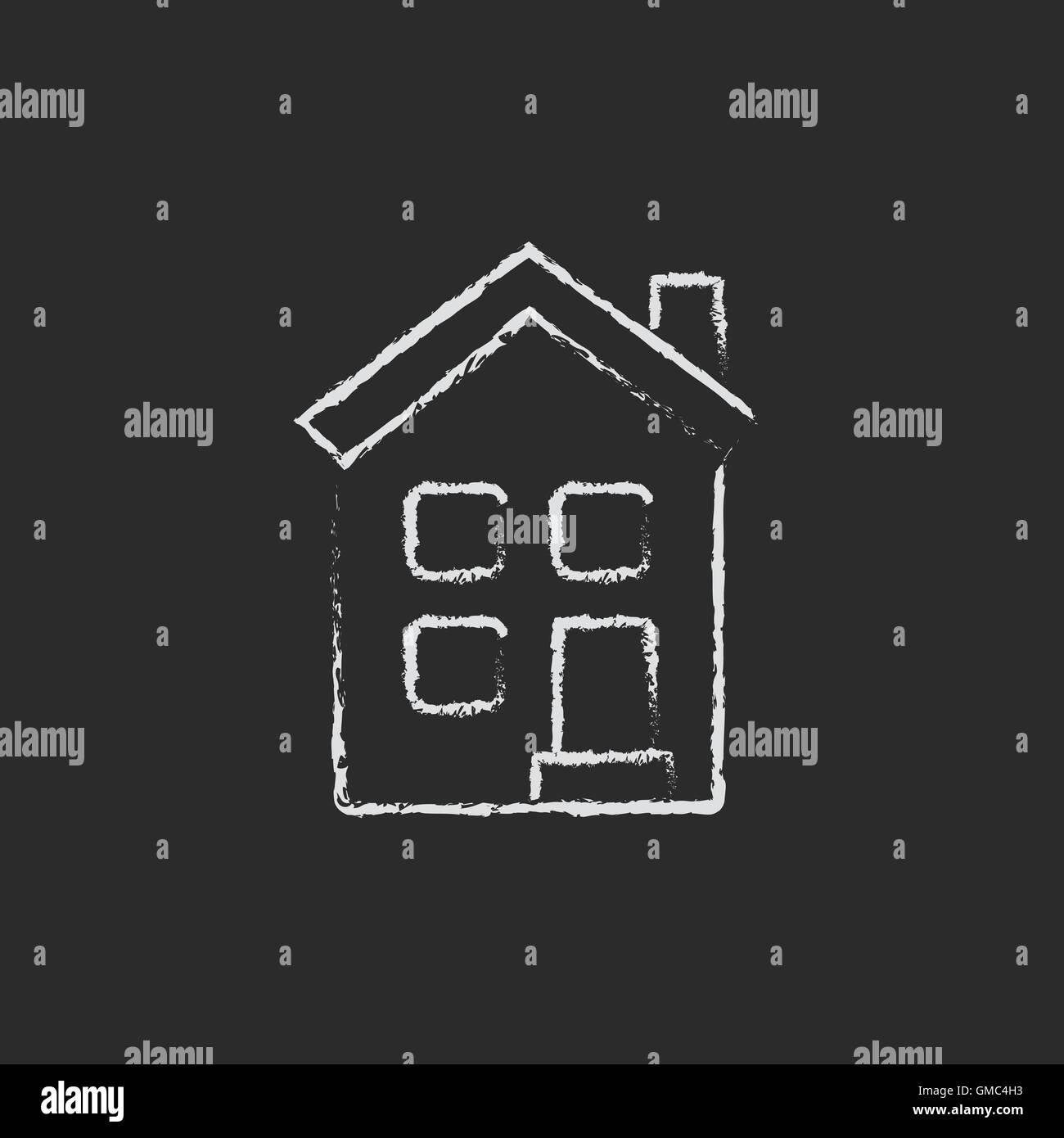 Two storey facade Black and White Stock Photos & Images - Alamy