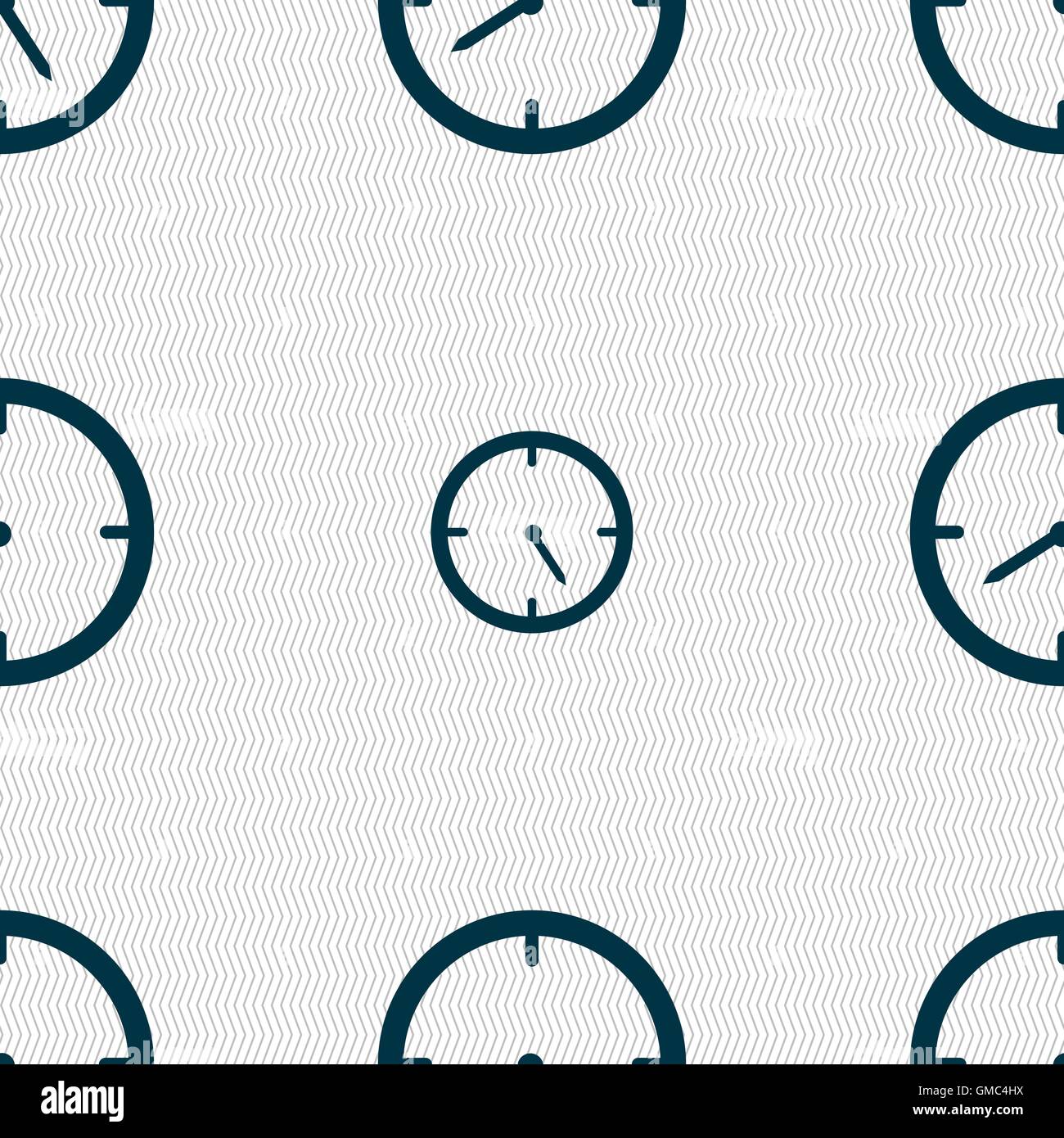 Timer sign icon. Stopwatch symbol. Seamless abstract background with geometric shapes. Vector ...