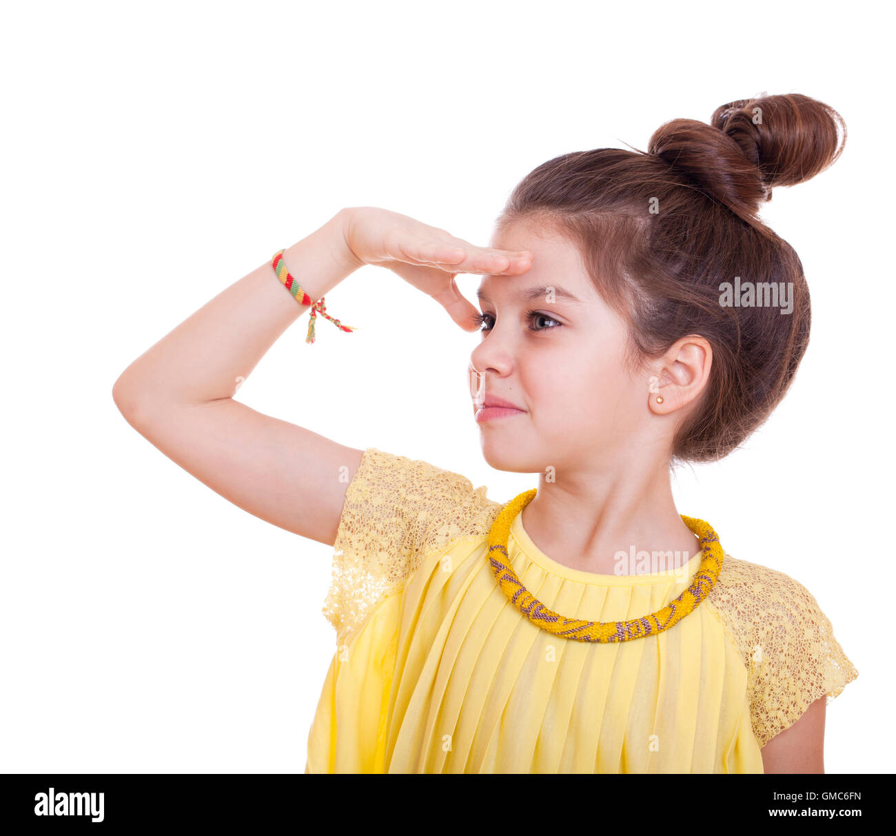 Hand as a visor hi-res stock photography and images - Alamy