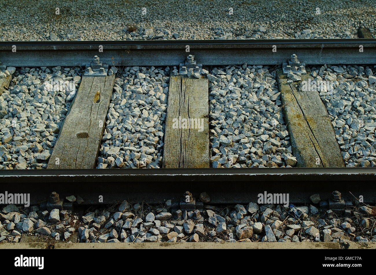 Picture of train and railway tracks Stock Photo - Alamy