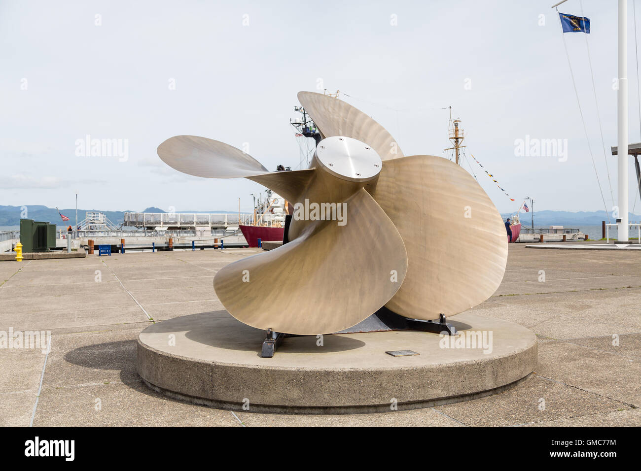 Huge Propeller on Pier in Astoria Stock Photo - Alamy