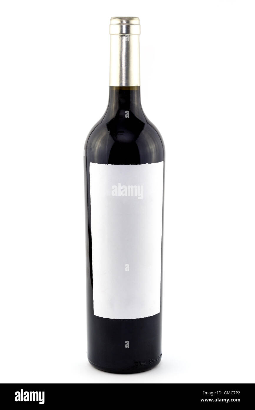 Blank red and white wine bottle hi-res stock photography and images - Alamy