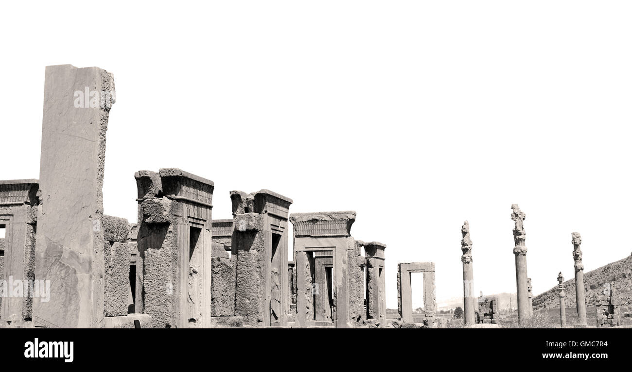 blur in iran persepolis the old ruins historical destination monuments ...