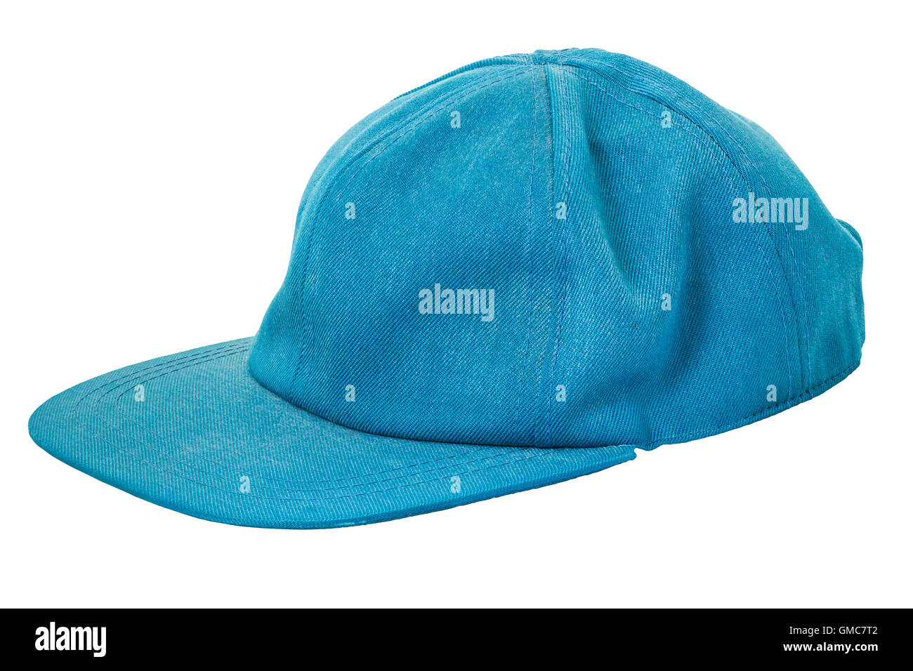 Blue cap isolated on white background and clipping path Stock Photo - Alamy