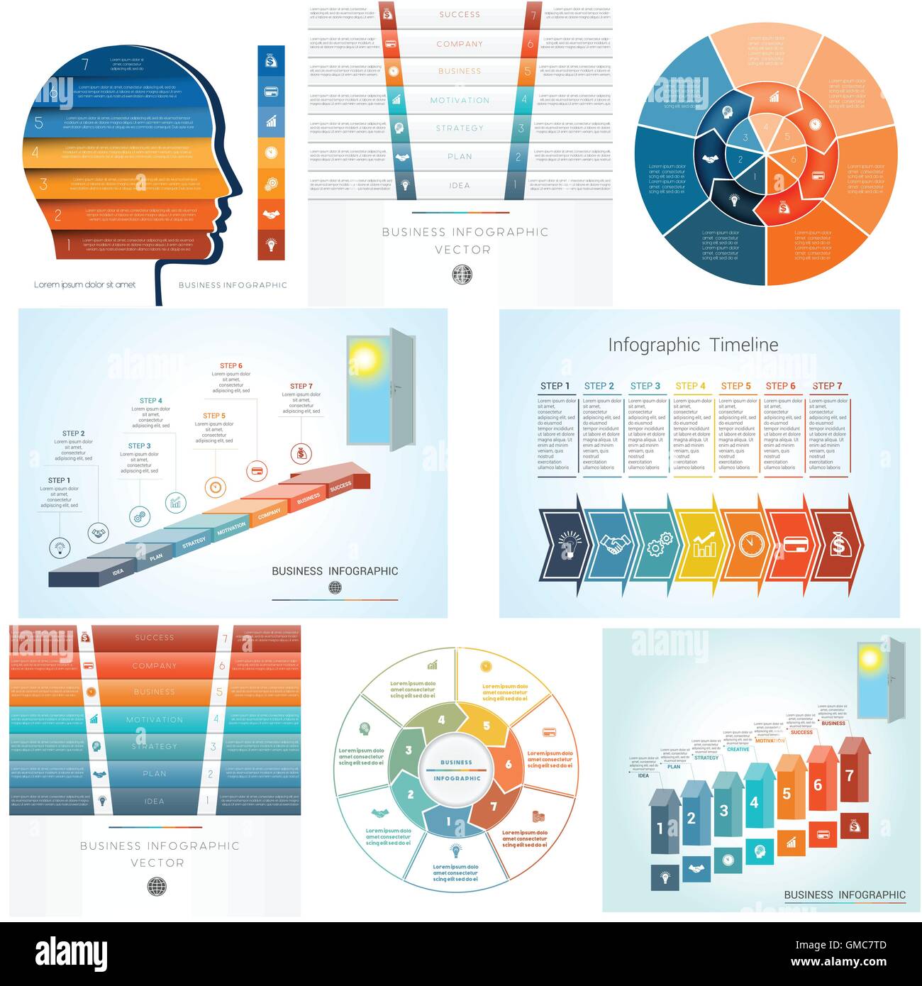 Infographic design templates hi-res stock photography and images - Alamy