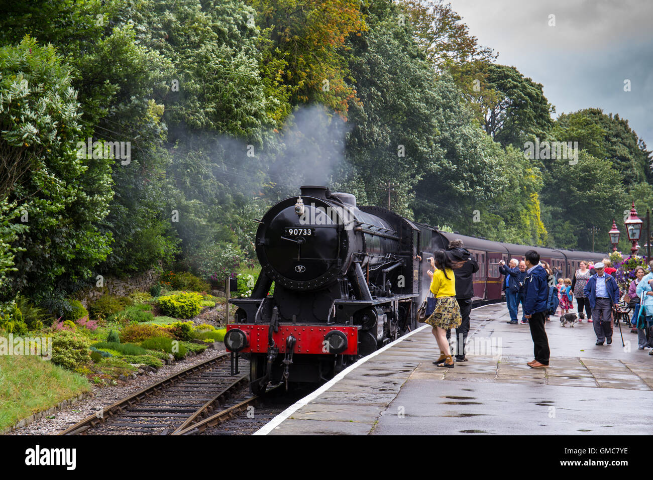 Woman steam locomotive hi-res stock photography and images - Alamy