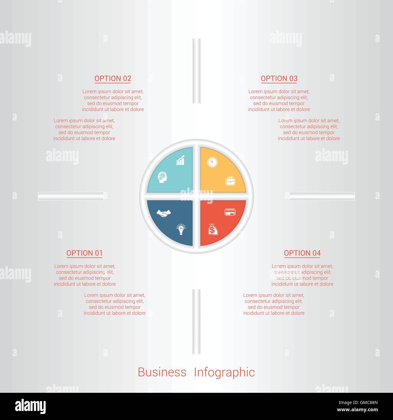 Template text areas on four positions hi-res stock photography and ...