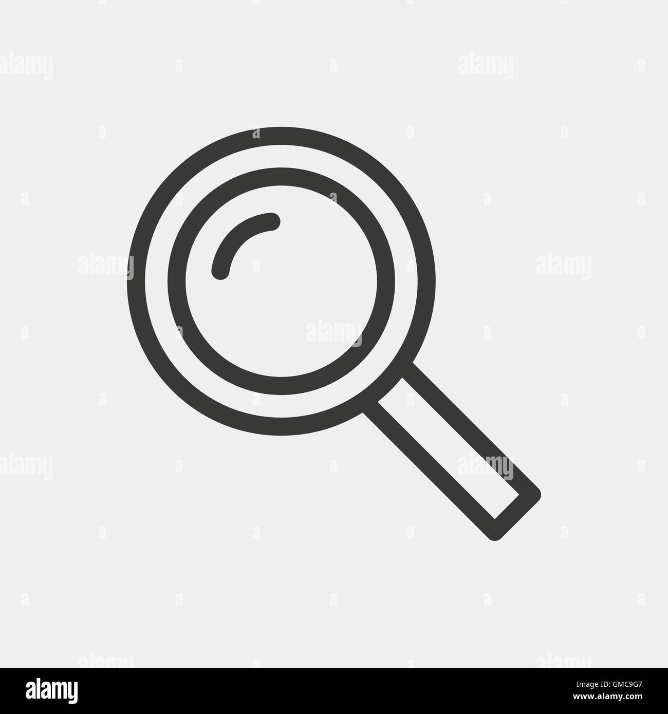 zoom icon of brown outline for illustration Stock Vector Image & Art ...