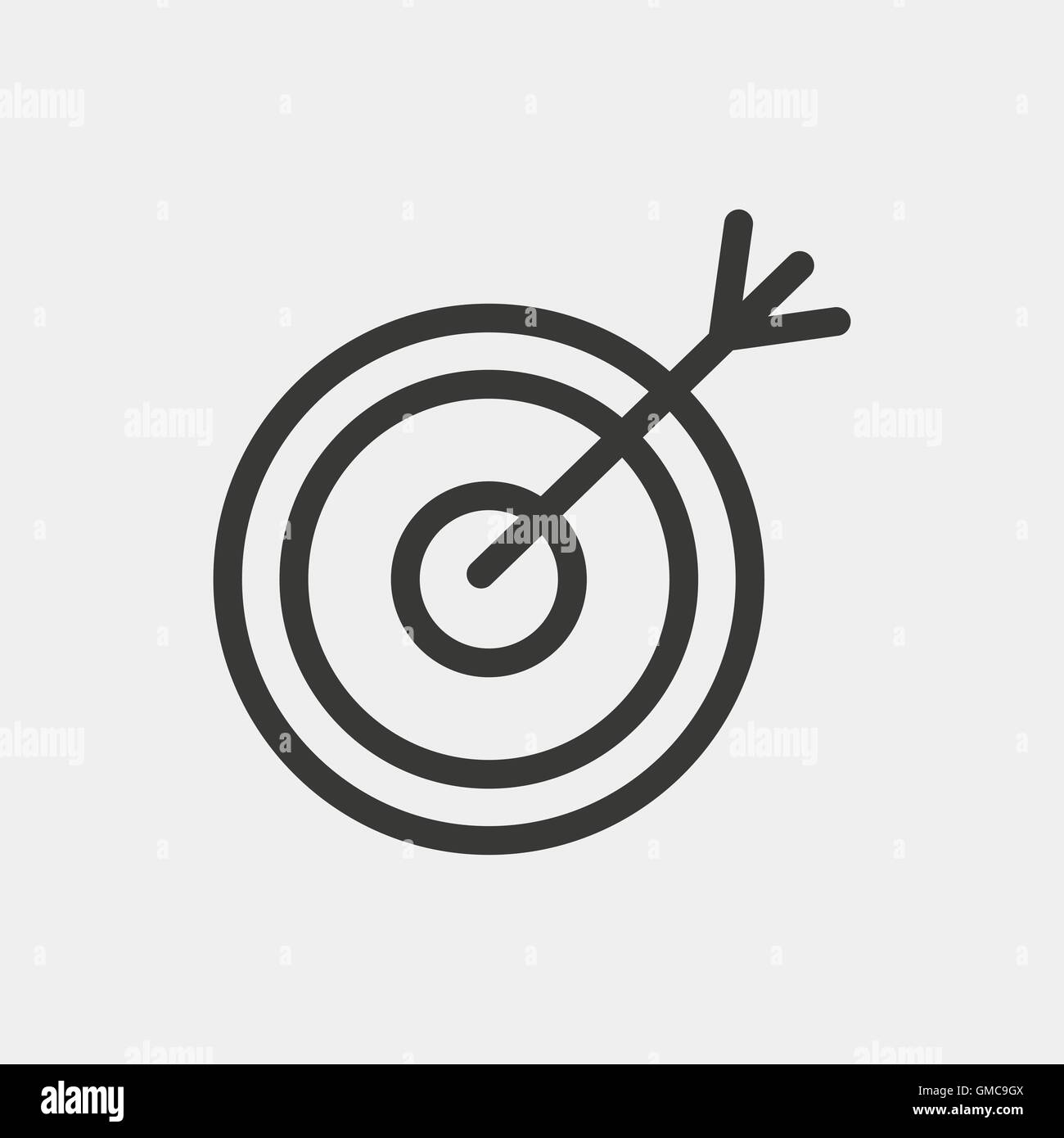 target icon of brown and thin outline Stock Vector Image & Art - Alamy