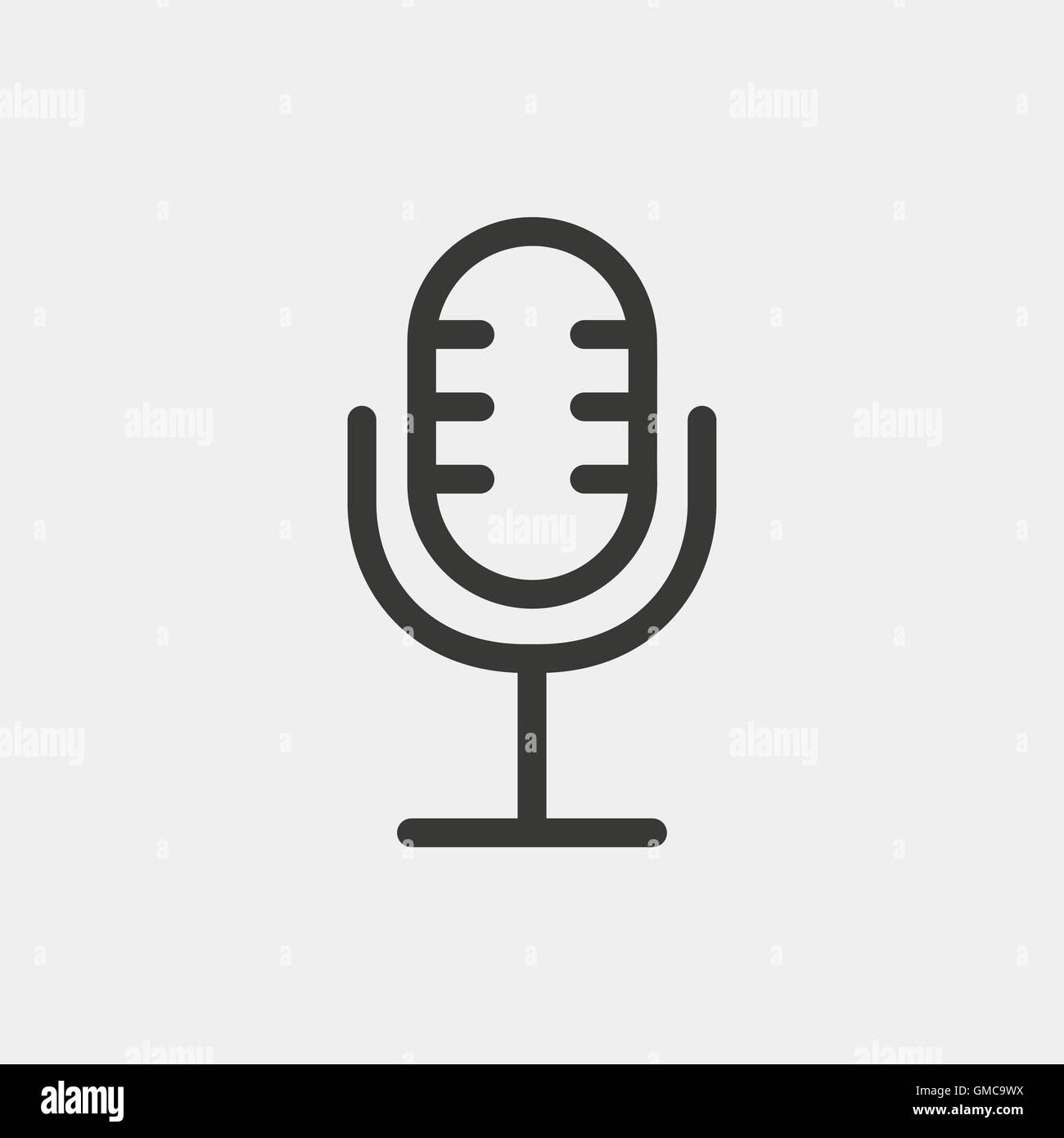 Brown microphone icon hi-res stock photography and images - Alamy