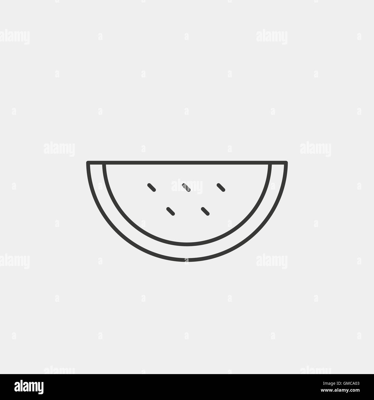 Watermelon fruit cartoon illustration Black and White Stock Photos ...