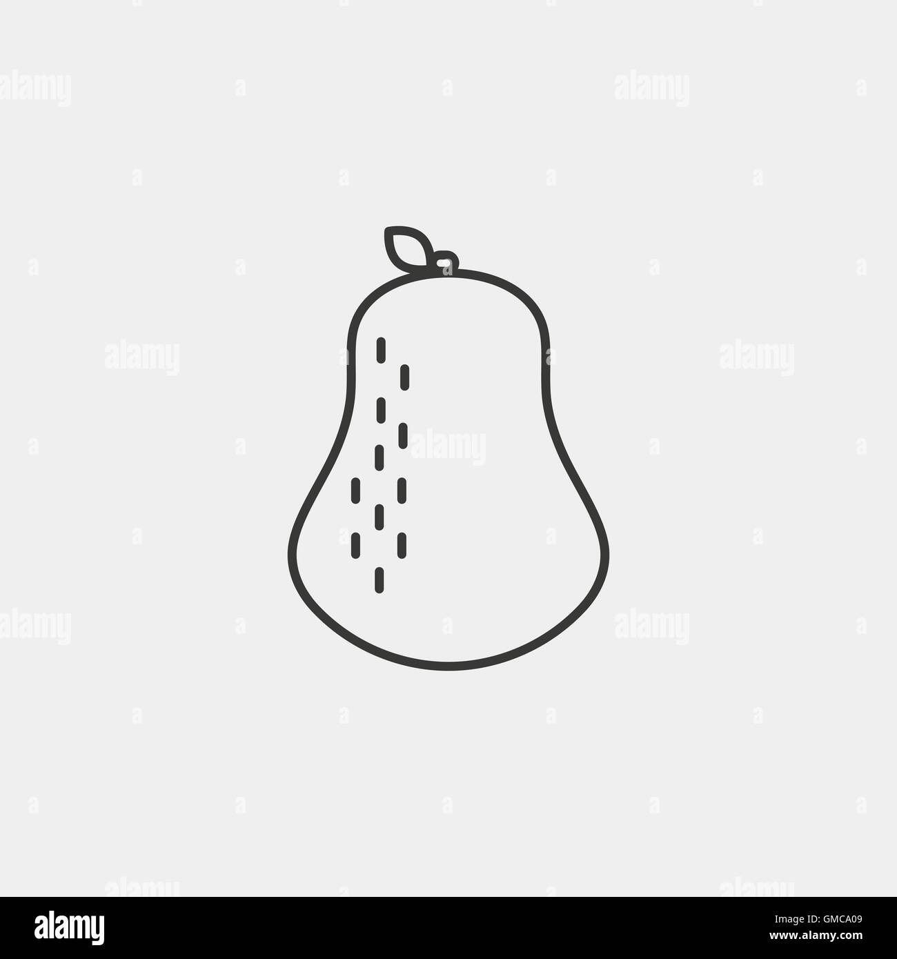 Pear outline Black and White Stock Photos & Images - Alamy