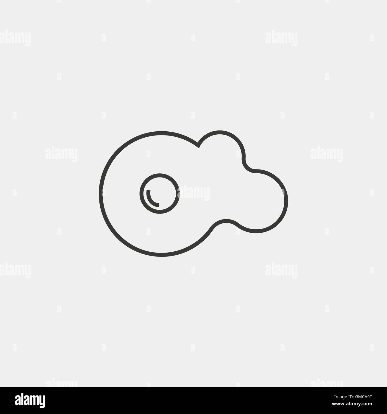 Outline egg sign Stock Vector Images - Alamy