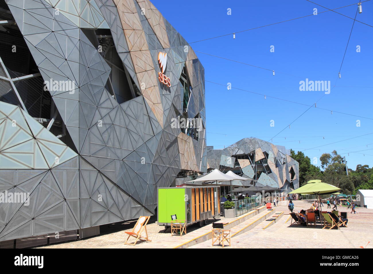 Federation square melbourne restaurant hi-res stock photography and ...
