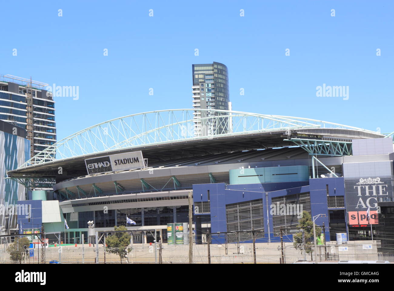 Docklands Stadium in Melbourne Australia Stock Photo - Alamy