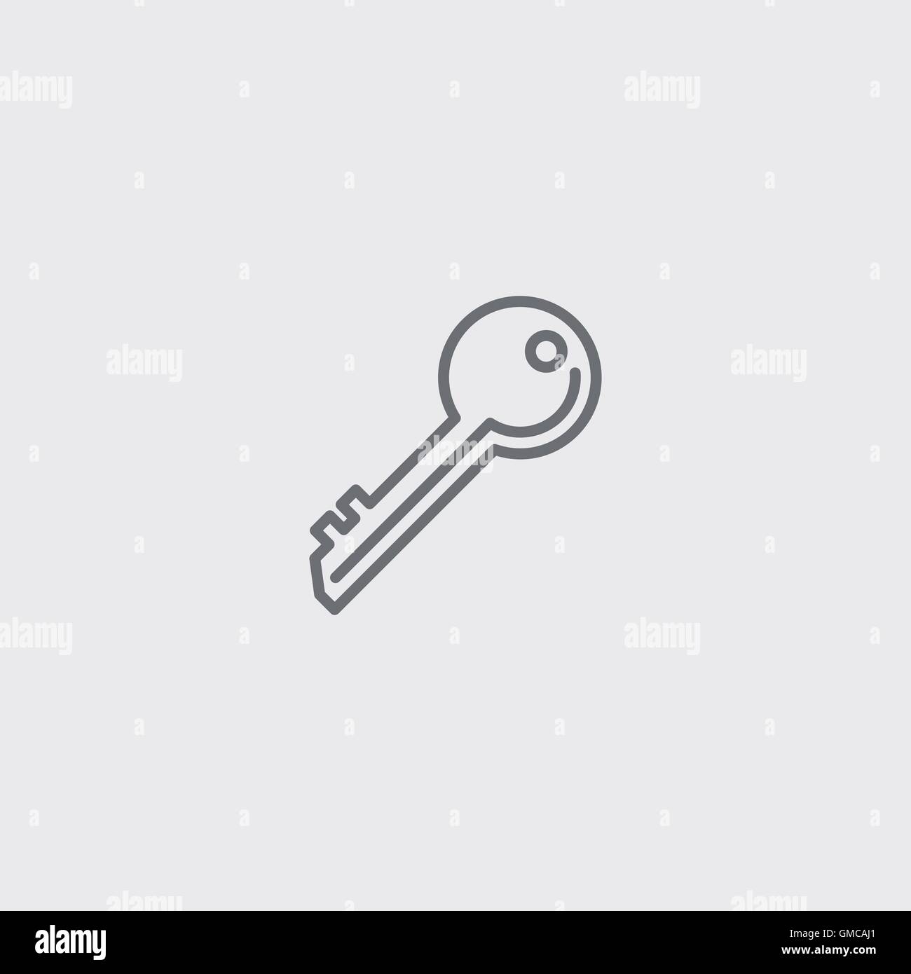 key icon of grey outline for webpage Stock Vector Image & Art - Alamy